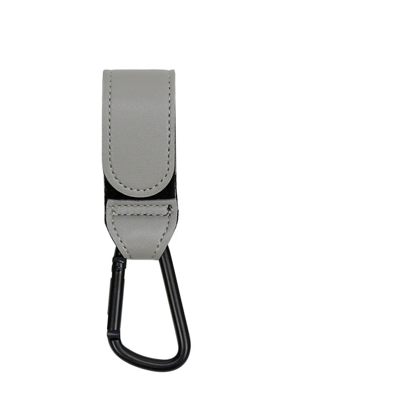 Детская сумка из искусственной кожи с крючком для коляски 1 pc Gray