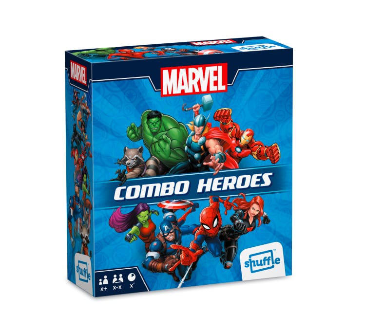 Настольная игра Shuffle Marvel Combo Heroes, карточная, для детей, разноцветная