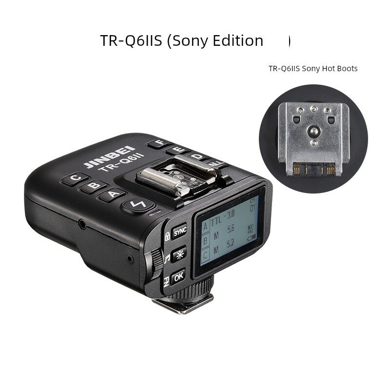 TR-Q6IIS вспышечный триггер для камер Sony с универсальной горячей шахтой и TTL синхронизацией