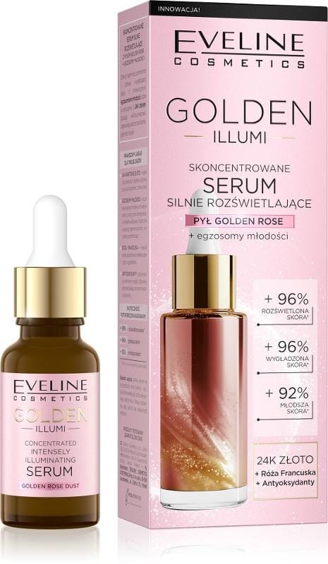 Сыворотка для ухода за кожей Eveline Cosmetics Golden Illumi, 18 мл