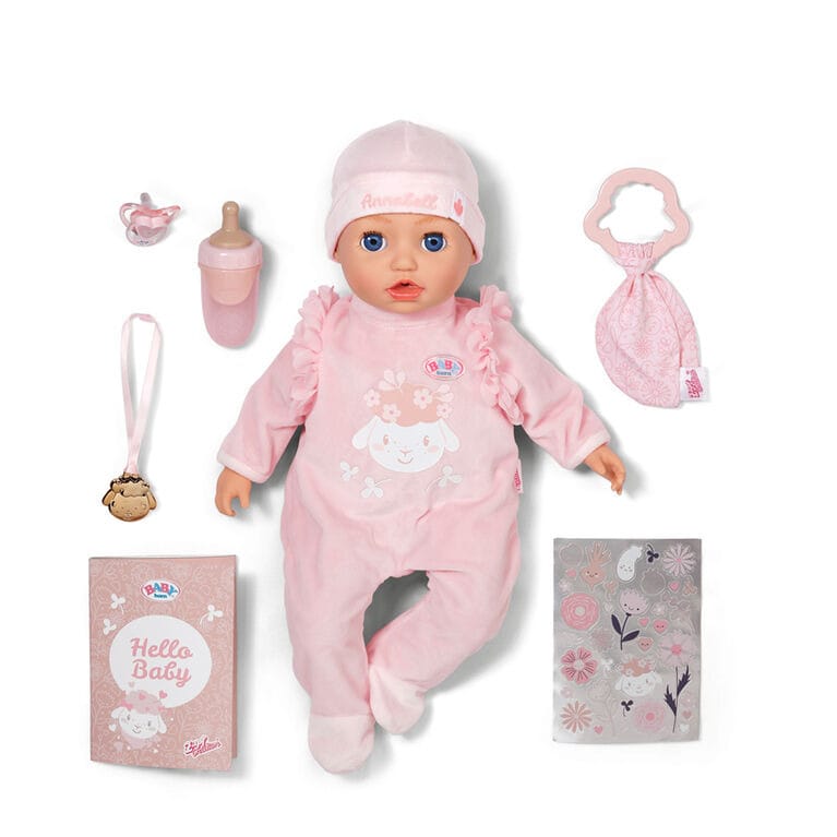 Кукла Baby Born Annabell, кукла-малыш с аксессуарами, 43 см, розовый