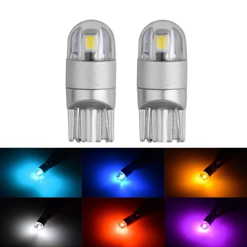 T10 3030 2SMD светодиодная фара для автомобиля с прозрачно-голубым корпусом и ярким светом