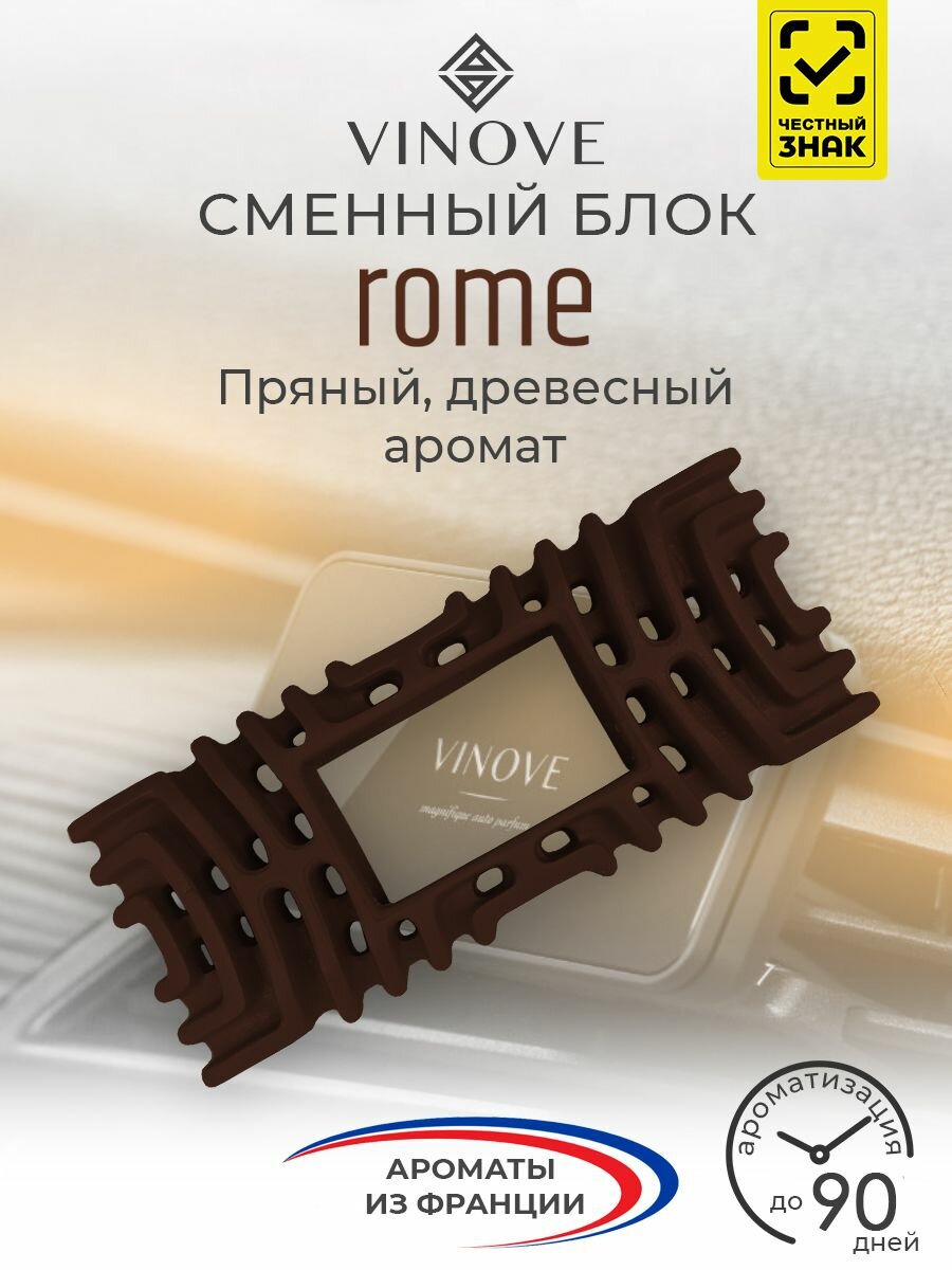 Сменный блок для ароматизатора Vinove Рим картридж запасной элемент