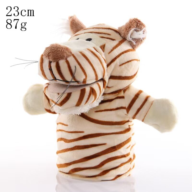 Realistic animal hand puppet doll enhance imagination and creativity 23cm tall
