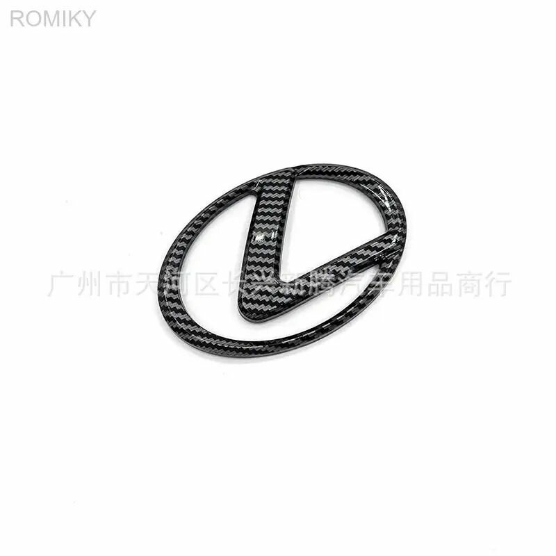 12cm Углеродное волокно, Для средневысотного логотипа Lexus, бывшего логотипа, задней наклейки, ES200 ES260 ES300 IS200 RX300 GX NX260 UX