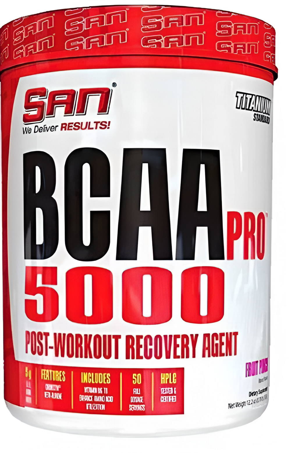 BCAA S.A.N. BCAA-pro 5000 aspartame free, клубника-киви, 340 гр.