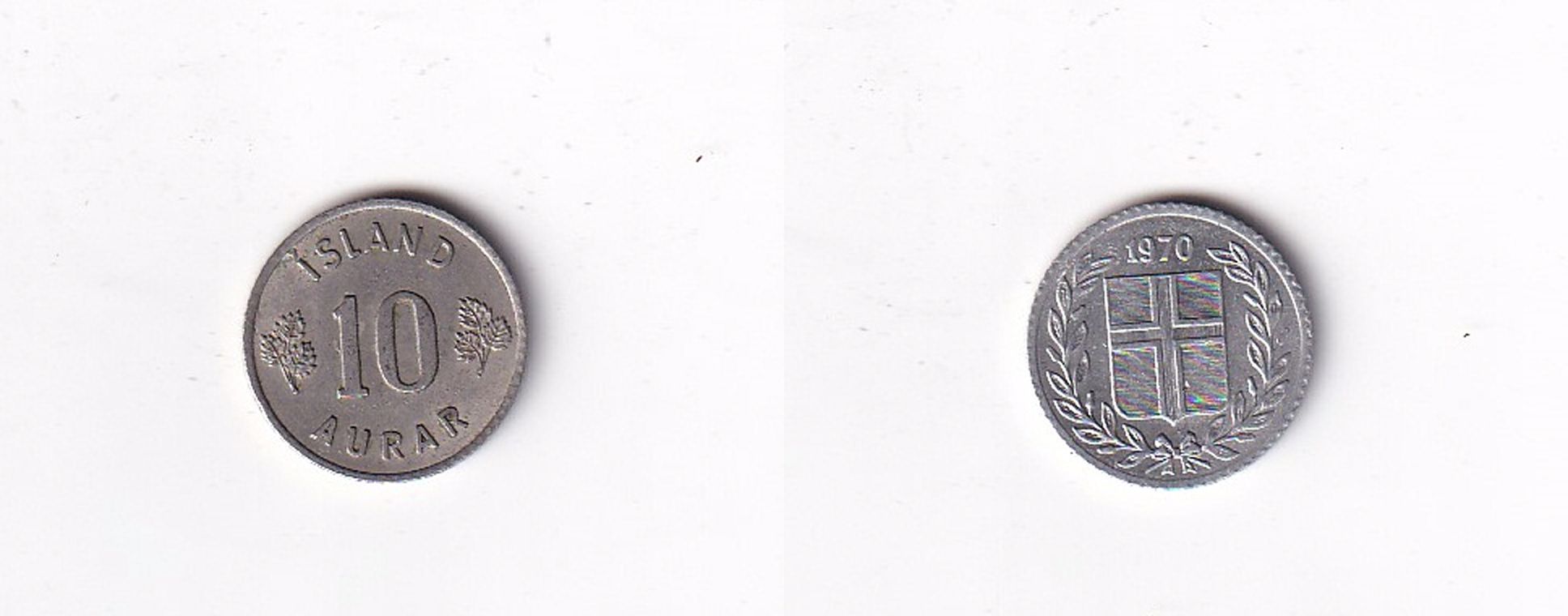 Исландия 10 эйре 1970 год
