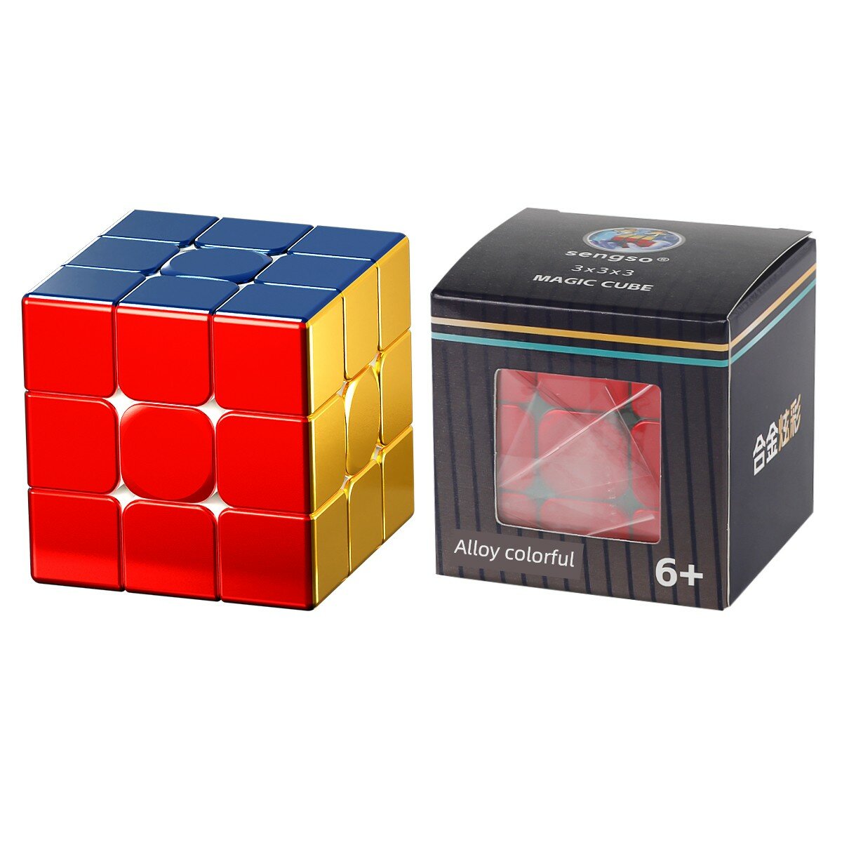Профессиональный 3x3 скоростной куб с металлическим корпусом для гладкого вращения и соревнований, вес 170г