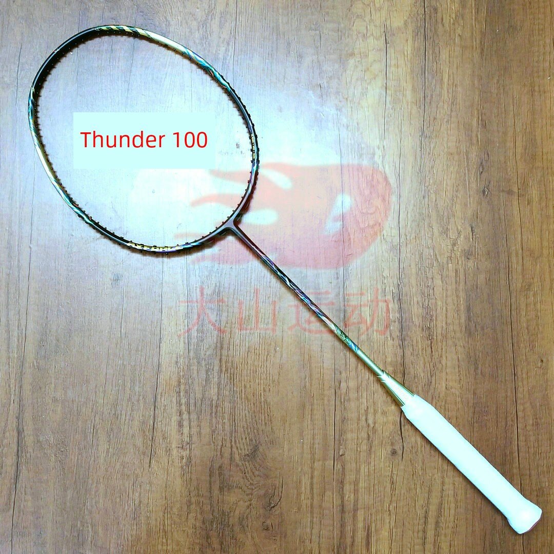 Thunderbolt AXFORCE 100 Теннисная ракетка для бадминтона 4U G5 Углеродное волокно с высокопрочной струной 24 фунта