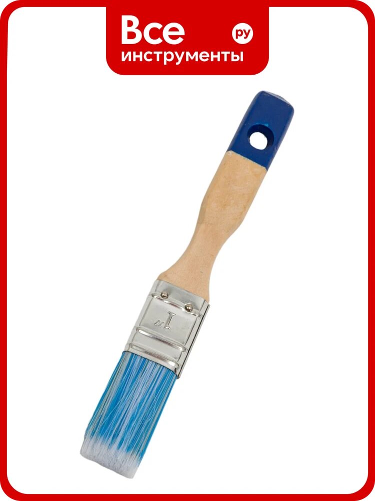 Плоская кисть HARDY серия 41, смешанная щетина, 25х12мм, синяя 0204-414510