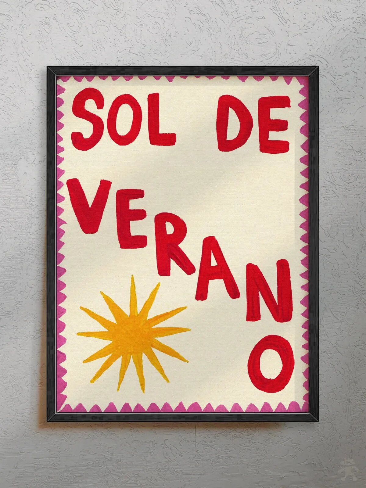 Интерьерный постер "Sol de Verano" в стиле pinterest, формата 30x40 см.