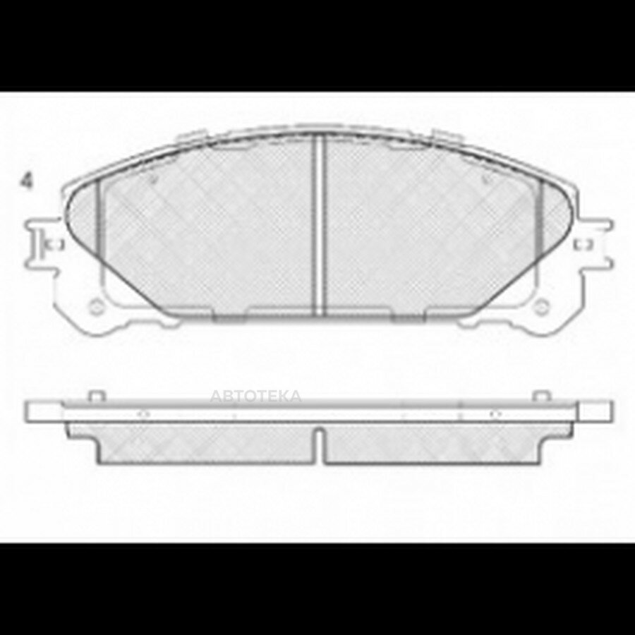 Колодки LEXUS RX350 RX270 TOYOTA Highlander (2009-) передние AIKO PF1845