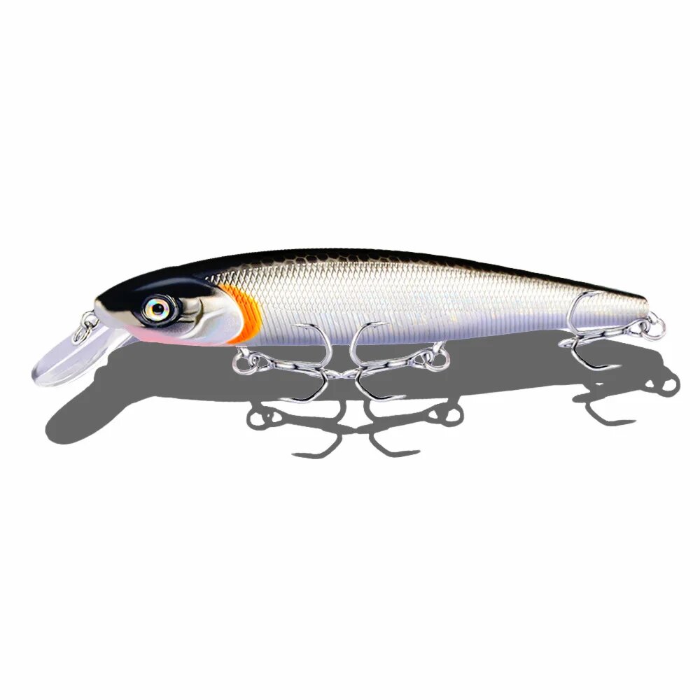 TSUYOKI Suspending Minnow 128mm 23g Flash Flake Silent Assassin