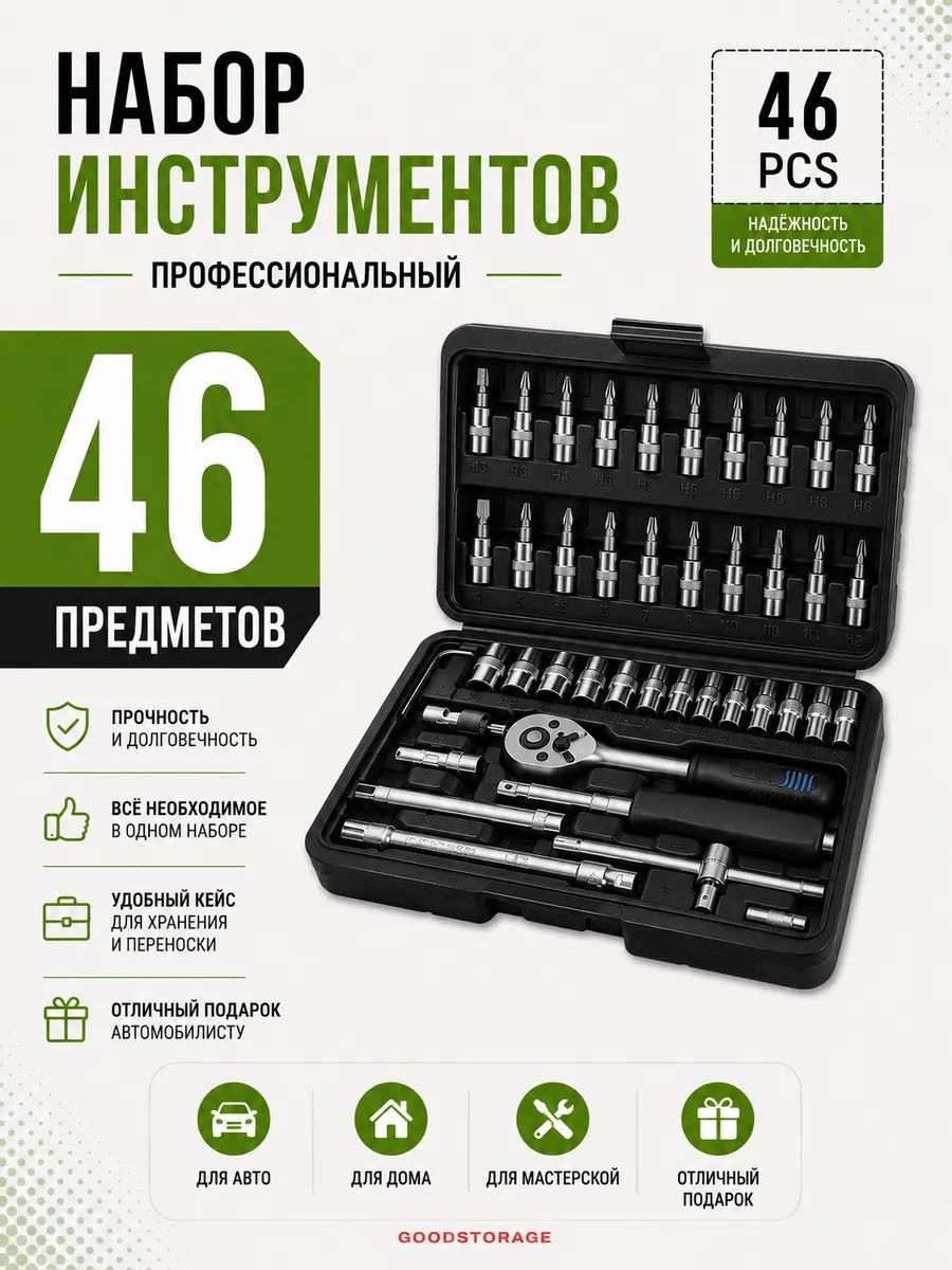 Набор инструмента 46 предмета