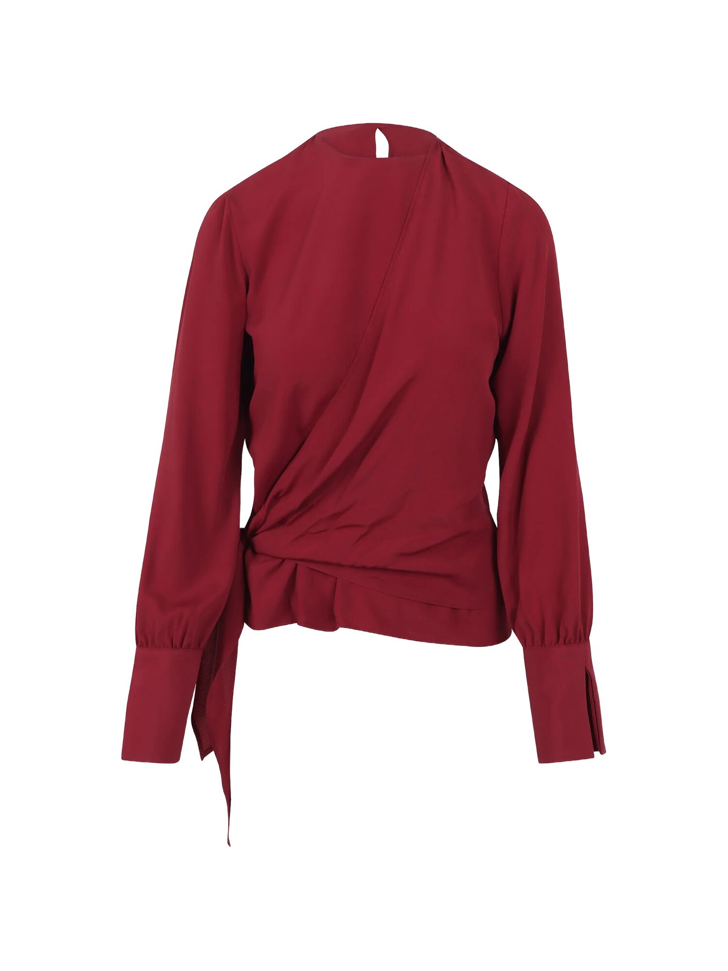 Блуза FEDERICA BASSI Wrap-style long-sleeved blouse