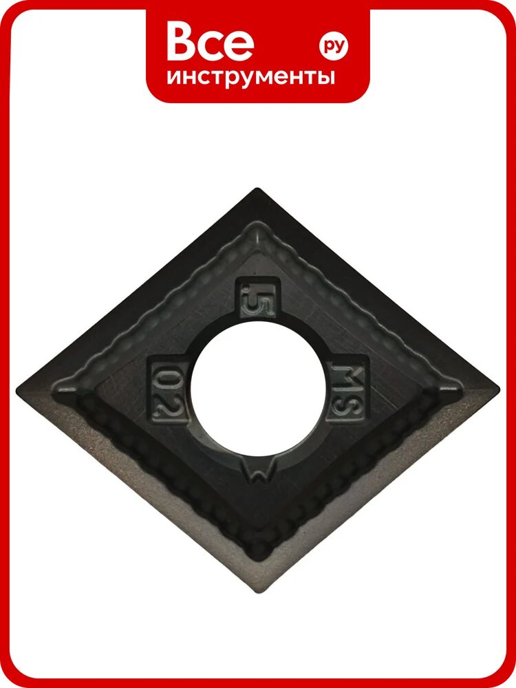 Пластина твердосплавная сменная токарная CNCTOOL CNMG120402-MSK CTD88 (S) 182889