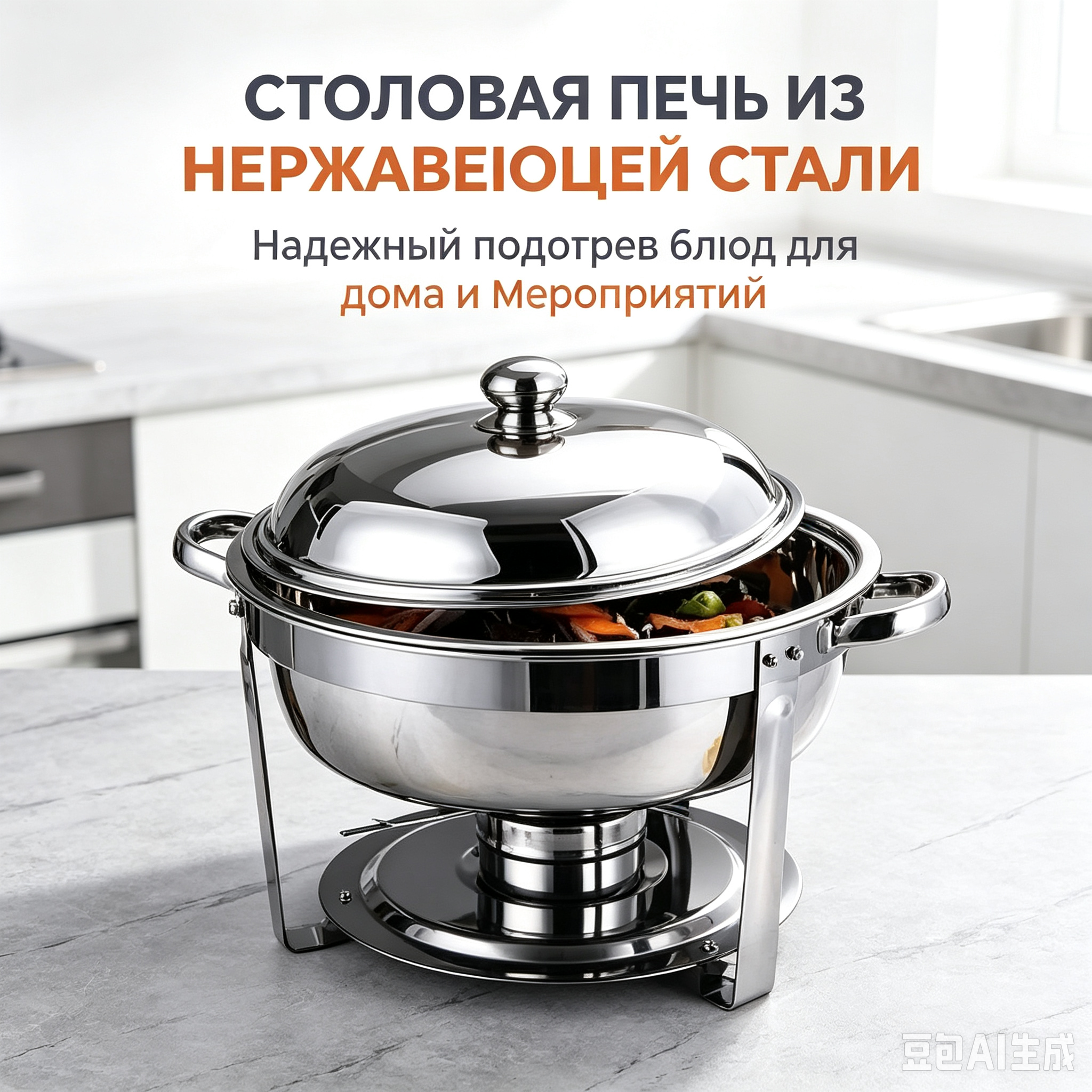 Спиртовая плита из нержавеющей стали, нагревательная обеденная плита, 1 шт,6 л