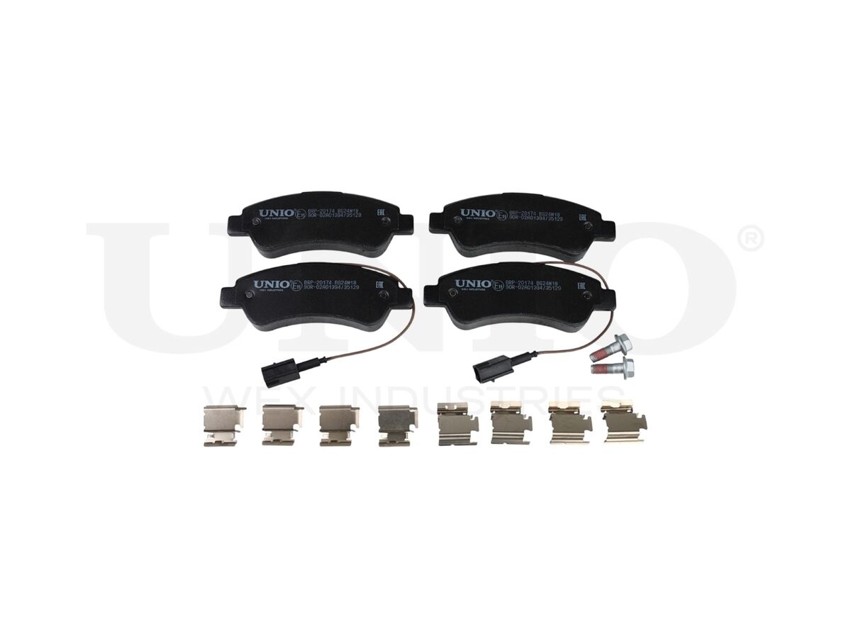 Колодки тормозные диск. задние с датчиком peugeot boxer iii 06-, citroen jumper iii 06-, fiat ducato (250) 06- (UNIO BRP-20174)