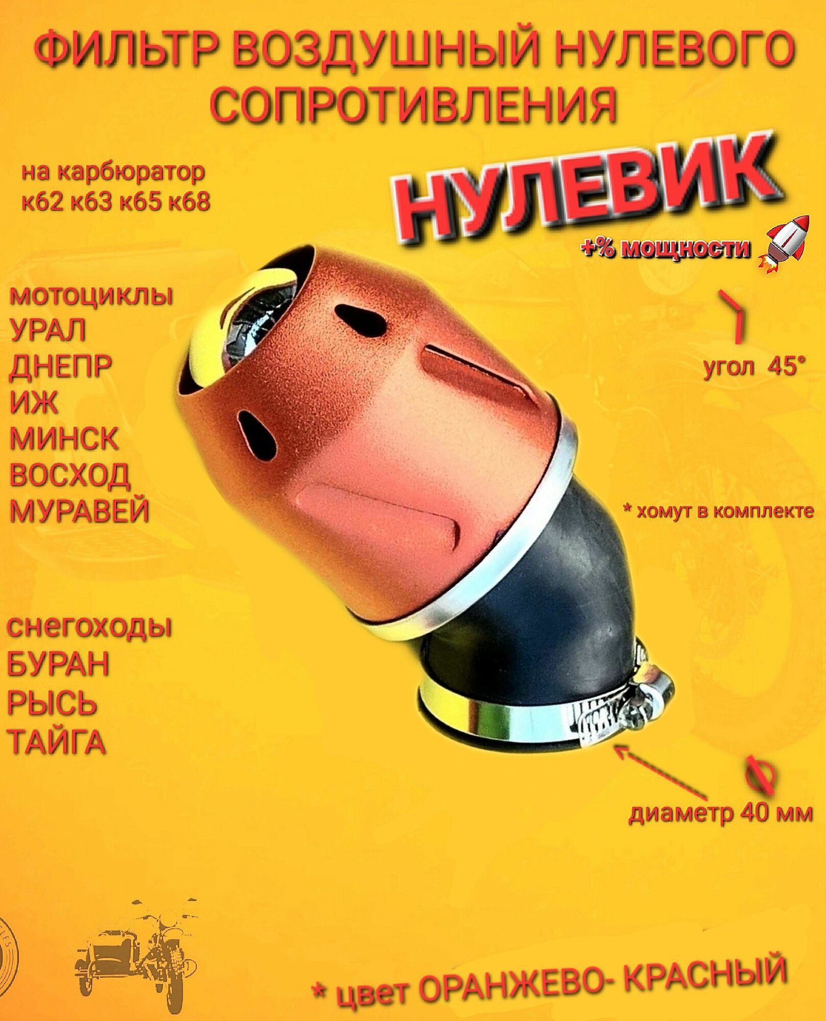 Фильтр воздушный Урал Днепр Иж Минск Восход Муравей Буран