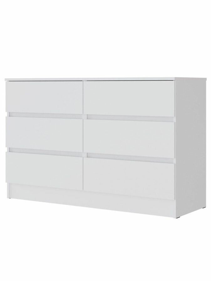 Комод МГК-2 (Гостиная Мэнкс) белый с тиснением, 772х1204х430, микон