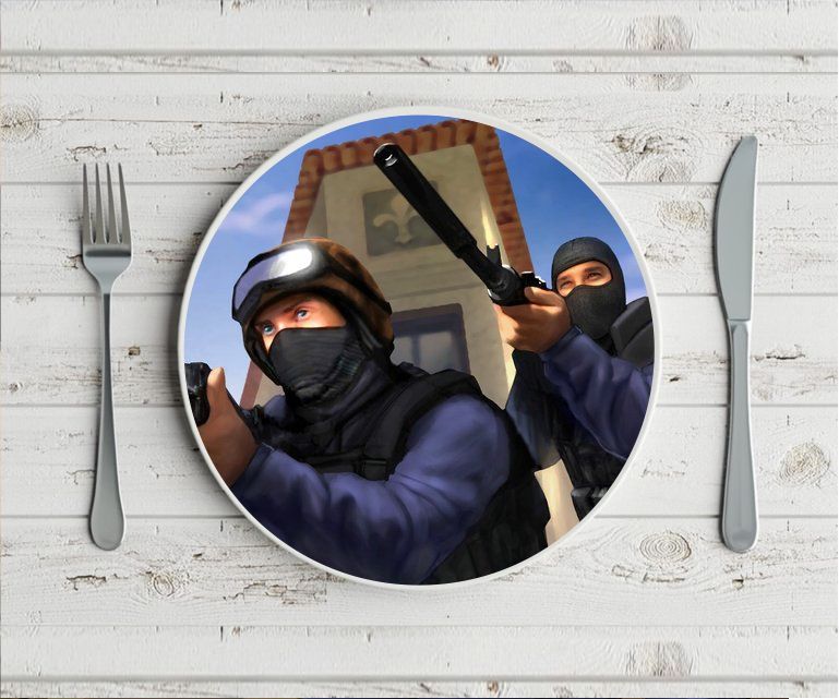 Тарелка "Counter-Strike, CS GO, Контр Страйк" №3