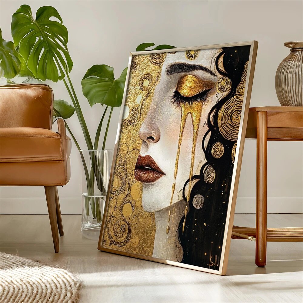 Абстрактная картина Густава Климта на холсте ZP3375-2, 50x70cm No Frame