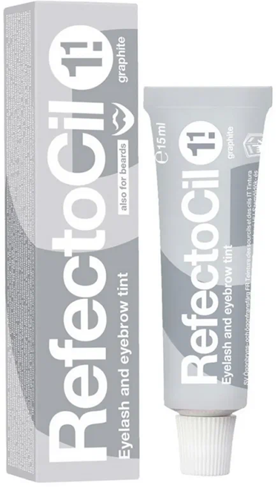 RefectoCil Краска для бровей и ресниц №1.1, бархатный оттенок темно-серого графита. 15 мл графит