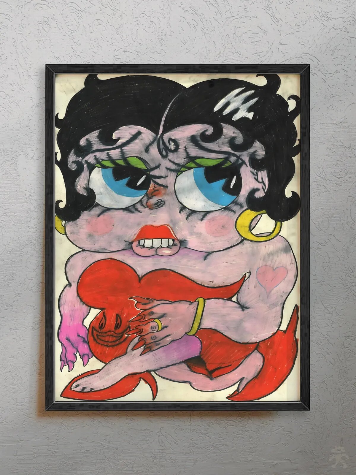 Интерьерный постер "Betty boop" в стиле pinterest, формат 30x40 см