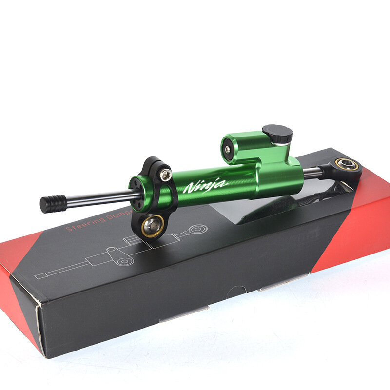 Демпфер руля для Kawasaki NINJA 250/300/400/650, ZX6R/ZX10R/ZX14R — универсальный лёгкий алюминиевый стабилизатор