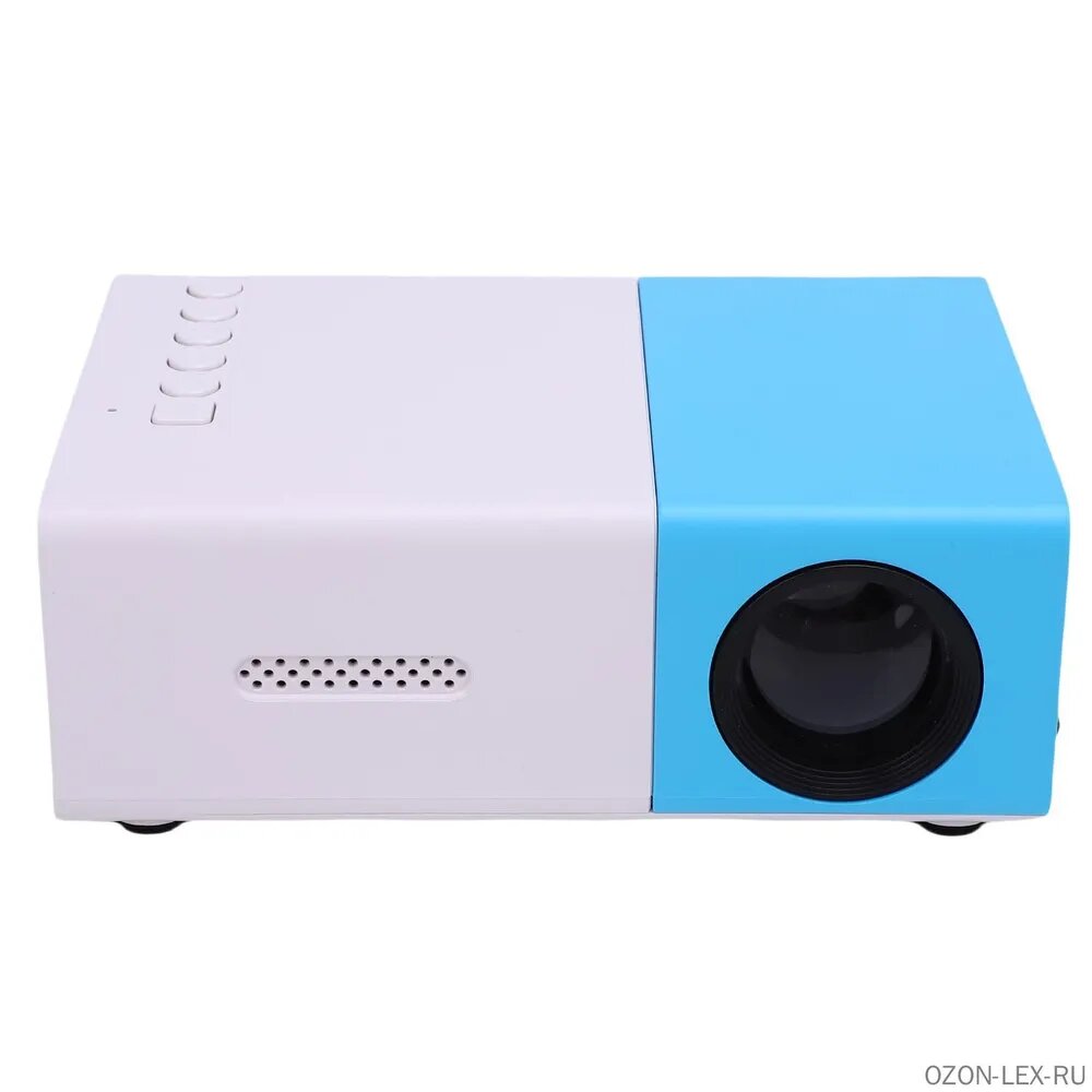 Fawoonu Проектор портативный LED синий 1080P, HDMI, USB, AV — фото 1