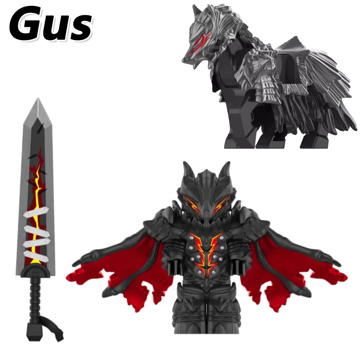 World Of Warcraft Wow Building Blocks Lich King Мини-фигурка A and Mount