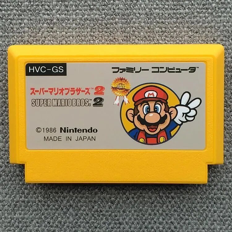 Super Mario Bros.2- Игра 8-битный картридж Famicom - игровой картридж NES (8 bit, Английская версия)