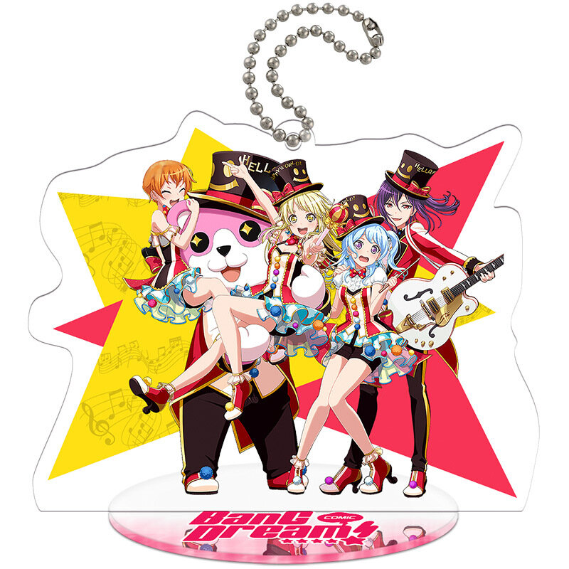 Hello, Happy World! BanG Dream! Акриловая стойка с дизайном Маки Нисикино и Рими Сасаки