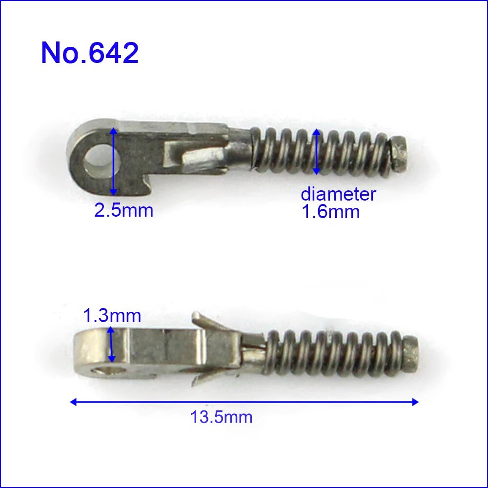 Пружинные вставки для очков No.642, Цвет: 642