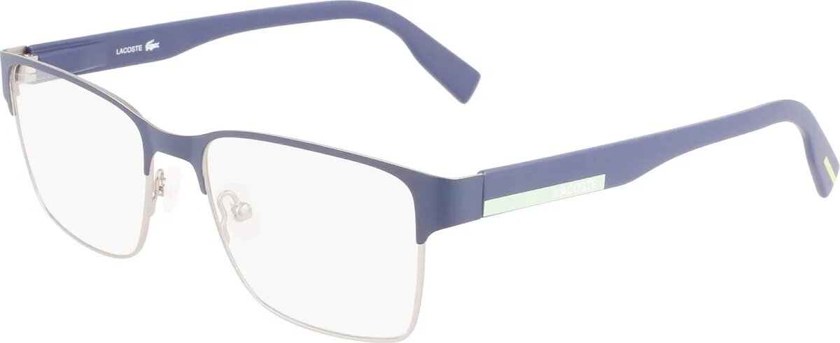 Оправа LACOSTE L2286 401, тип оправы полуободковая, пол мужские, форма оправы прямоугольная