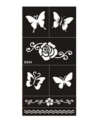 Трафареты для временных татуировок хной xmasir S254