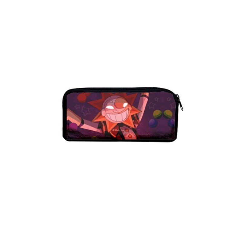 Милый и удобный рюкзак Sundrop Moondrop Fnaf для студентов и детей, оранжево-красный пенал