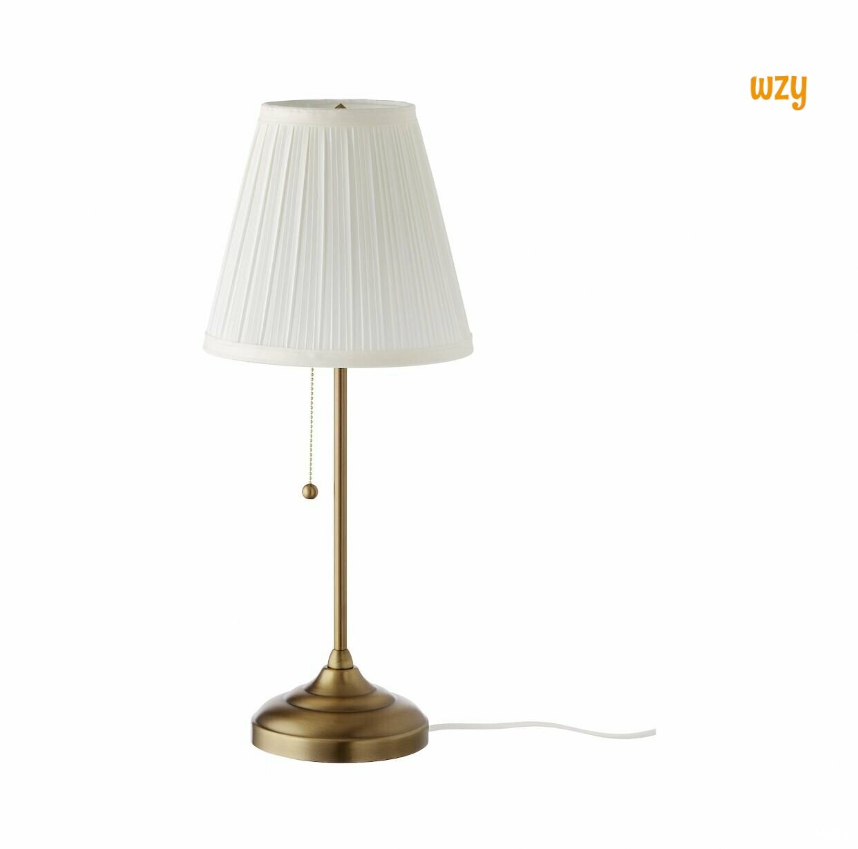 IKEA арстид минималистская винтажная настольная лампа Латунь, золото