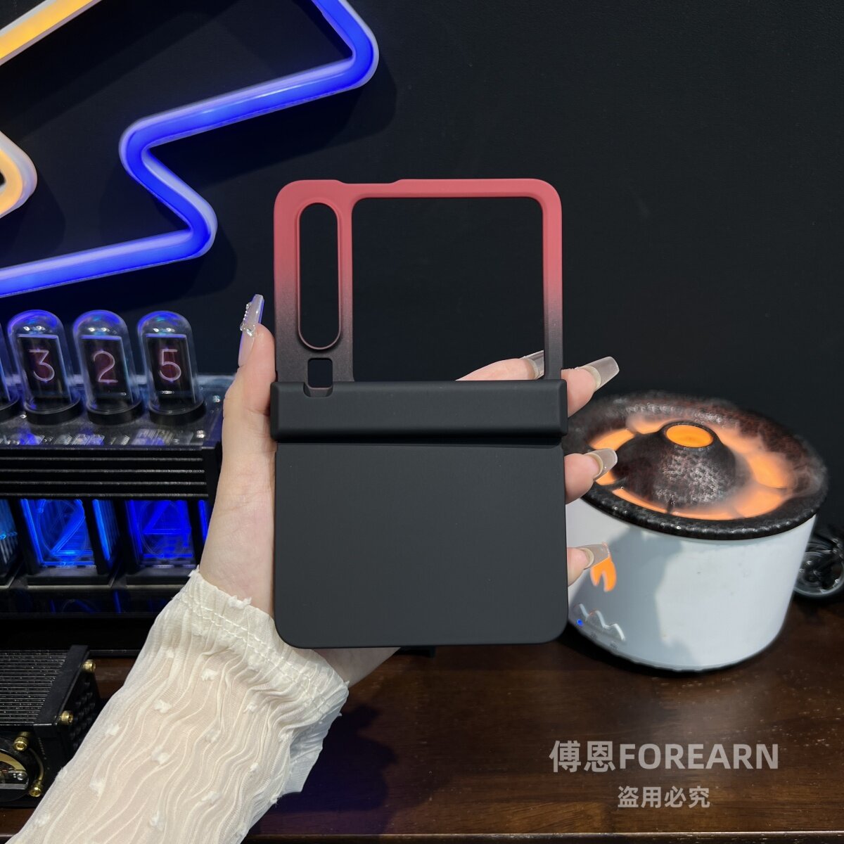 Смартфон Huawei Pura X 3-в-1 мягкая градиентная чехол - светло-голубой-черный защитный чехол для мобильного устройства