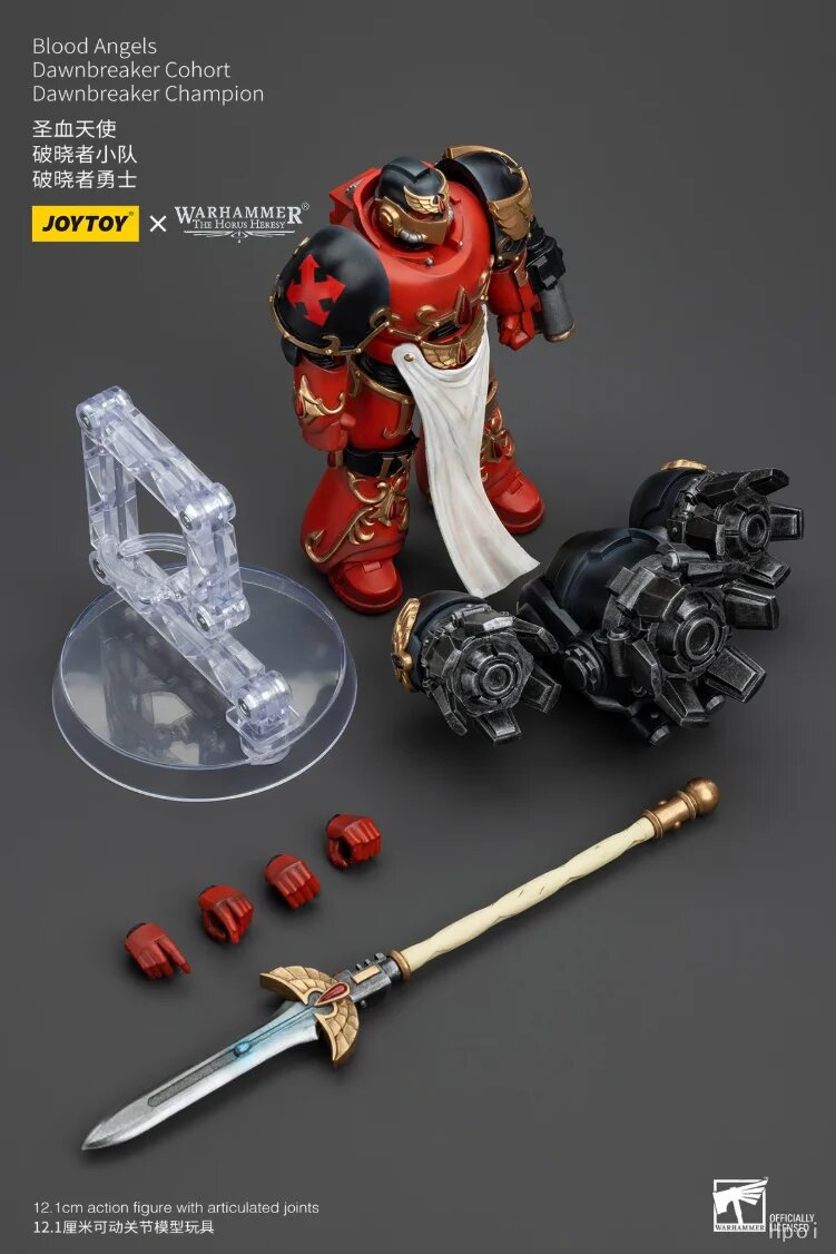 JOY TOY Warhammer 40K Blood Angels Dawnbreaker Cohort Dawnbreaker Champion Prime фигурка