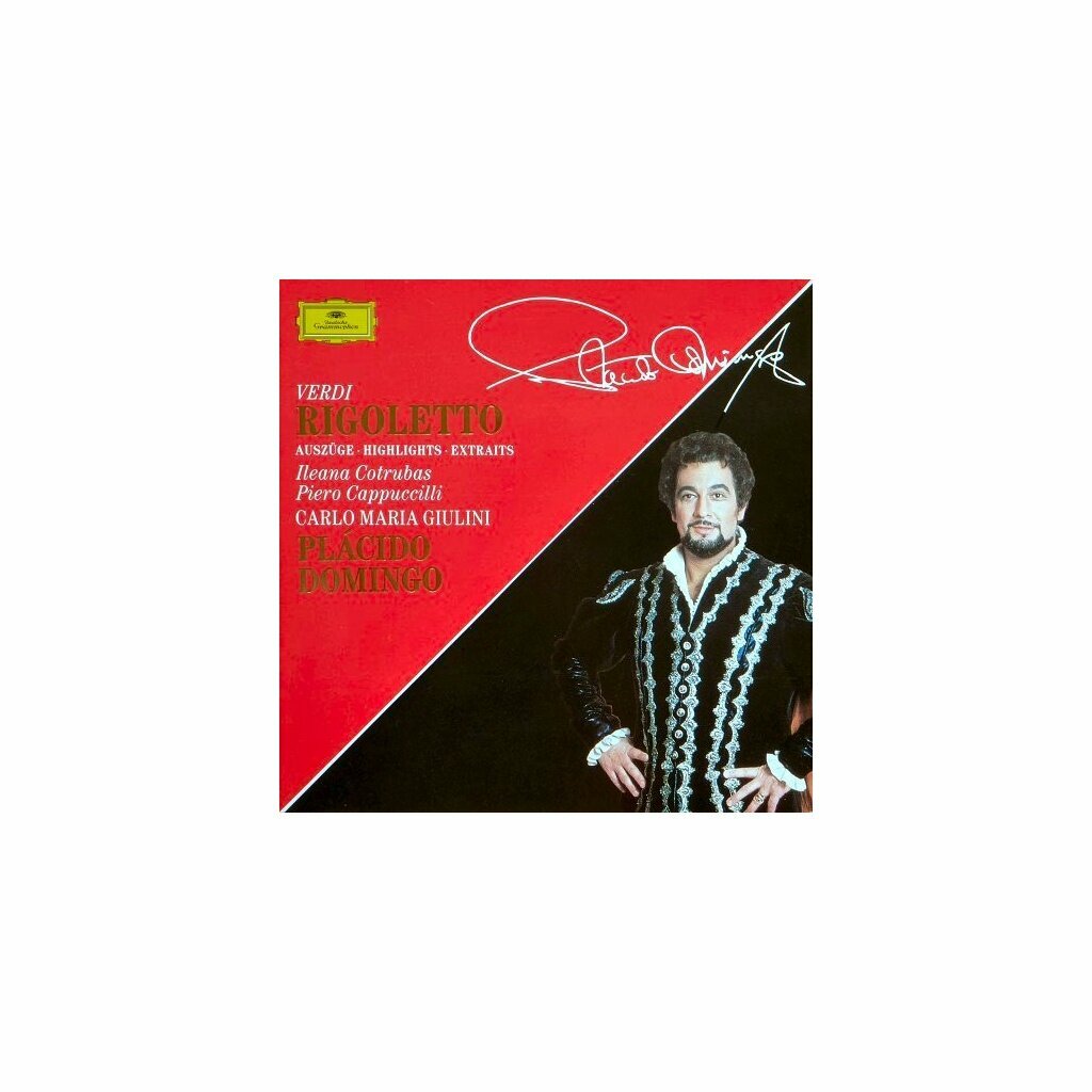 Диск Verdi*, Wiener Philharmoniker, Placido Domingo, Carlo Maria Giulini, Ileana Cotrubas, Piero Cappuccilli - Rigoletto (Auszüge · Highlights · Extraits) (прослушан один раз) (1 CD)