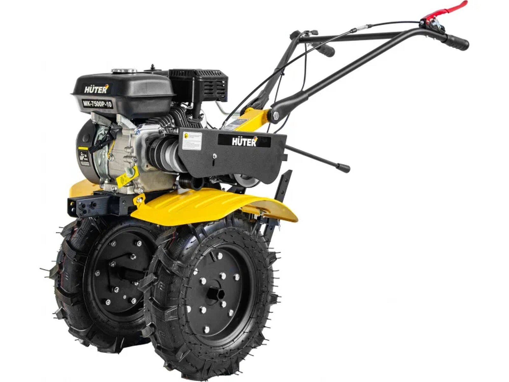 Мотоблок Huter MK-7500P-10, бензиновый, 7,5 л. с, 3,6 л, глубина вспахивания 30 см