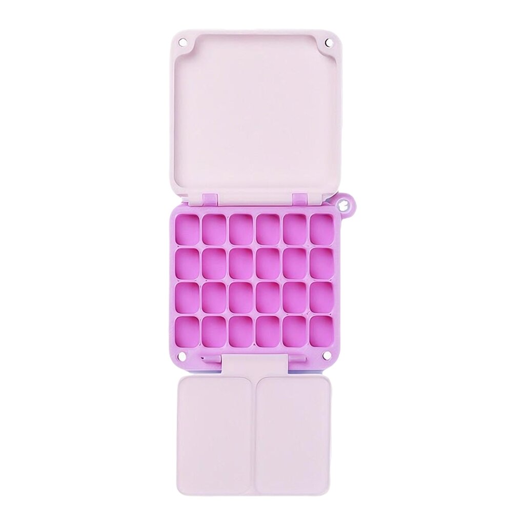 Пустая коробка из-под акварели с поддонами, палитра акварельных красок, коробка из-под акварели с крышкой, поддоны из-под акварели для рисования в путешествиях