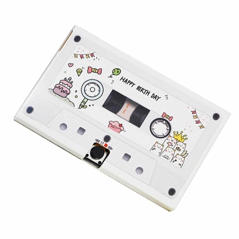 Говорящая подарочная Открытка с Признанием на Магнитофоне-4 С Днем Рождения