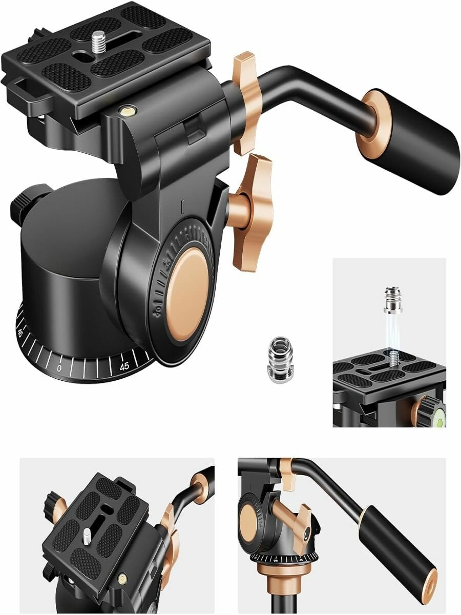 Трехмерный демпфирующий карданный подвес Q08S, карданный подвес для штатива камеры