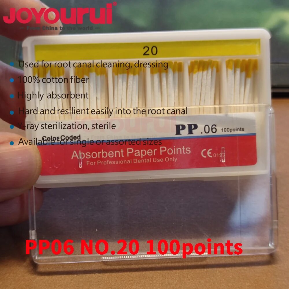 Бумажные наконечники стоматологические JOYOURUI PP06-NO.20