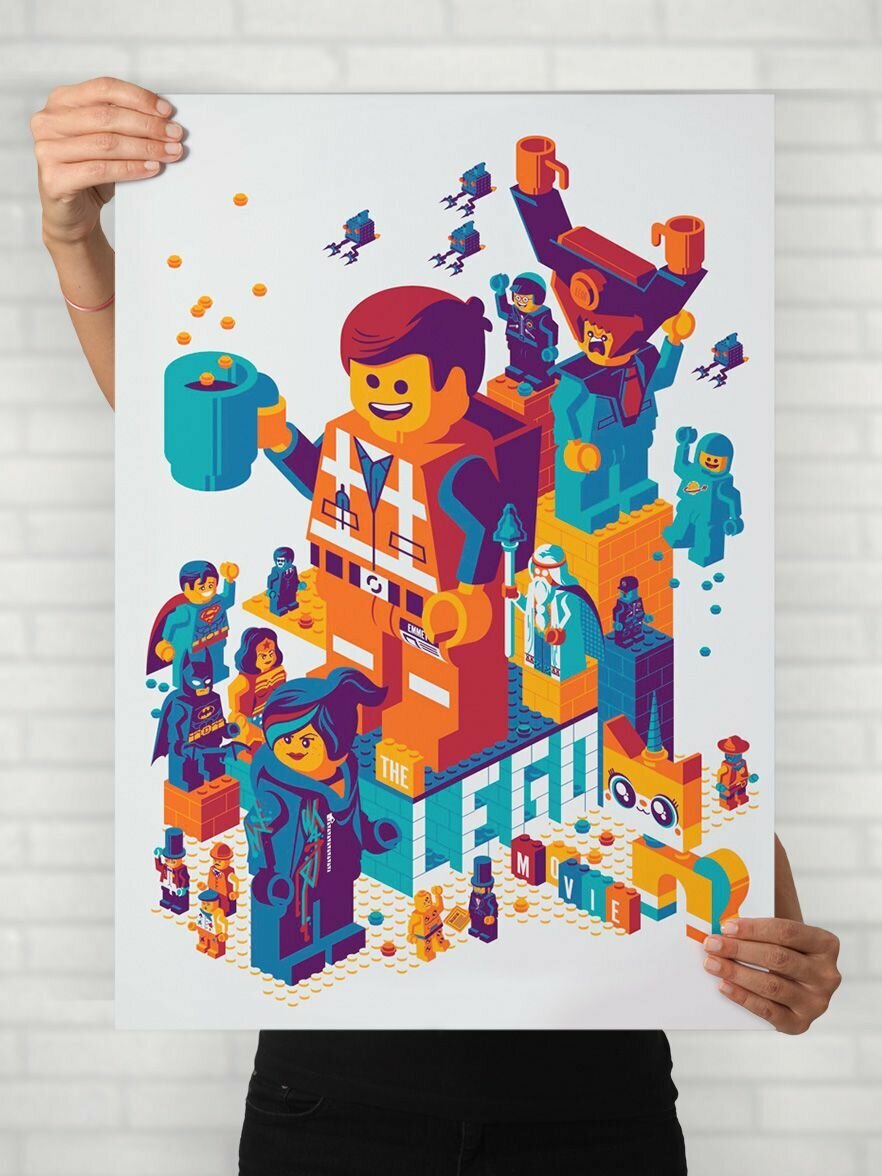 Плакат на стену для интерьера Бренды (лего - LEGO 3) - Постер по моде и одежде формата A1 (61x84 см)