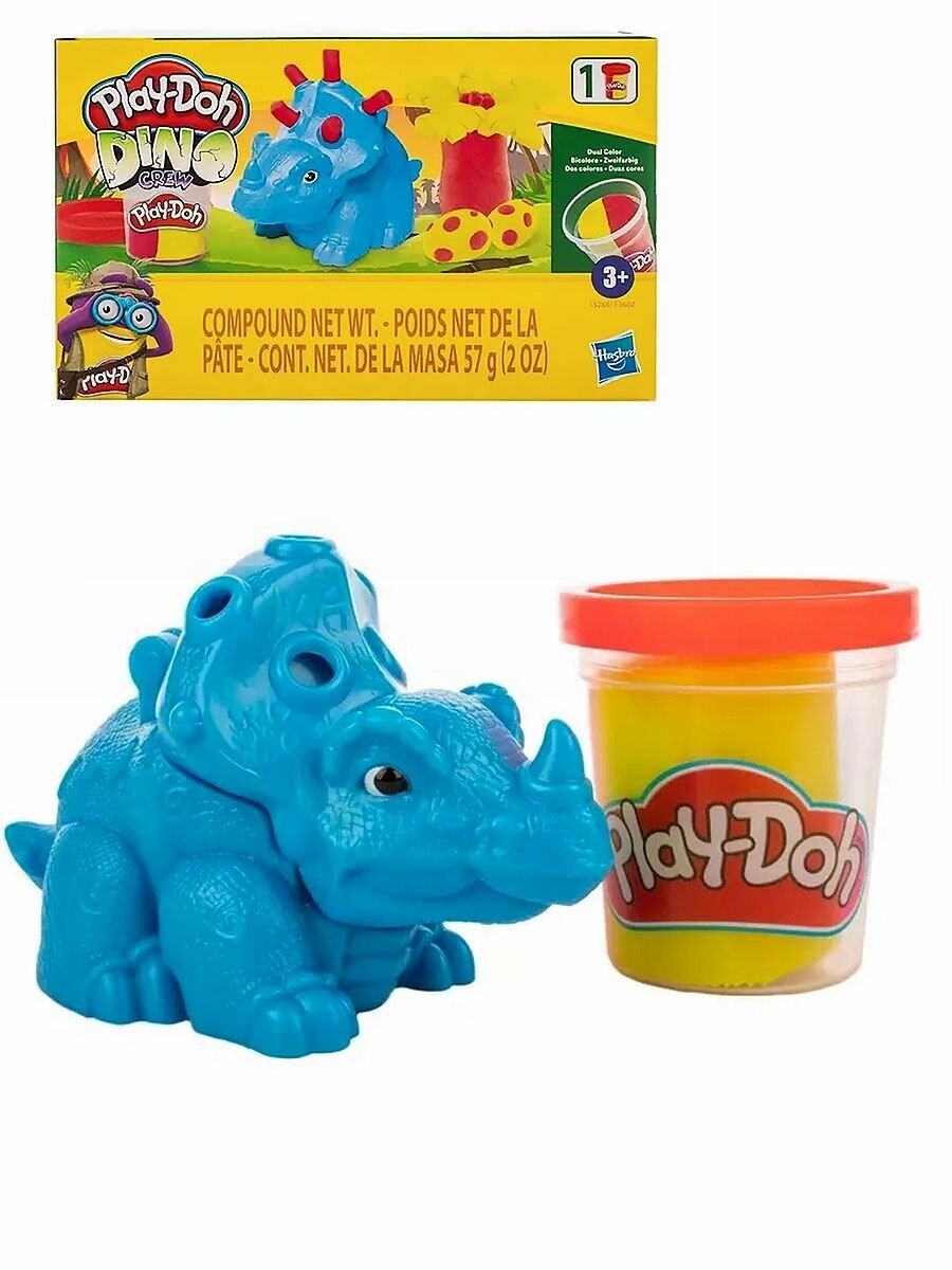 Набор для лепки Динозаврик Play-Doh синий Hasbro F5288/F3602