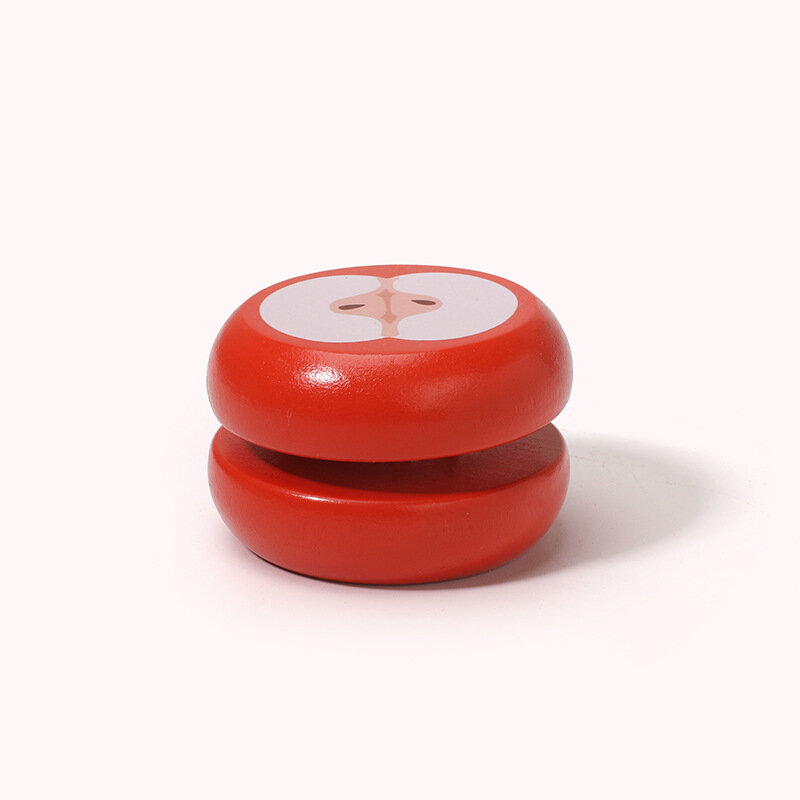 Деревянное йо-йо 8090, классическая ностальгическая игрушка йо-йо для маленьких детей, мультяшный ночной рынок,