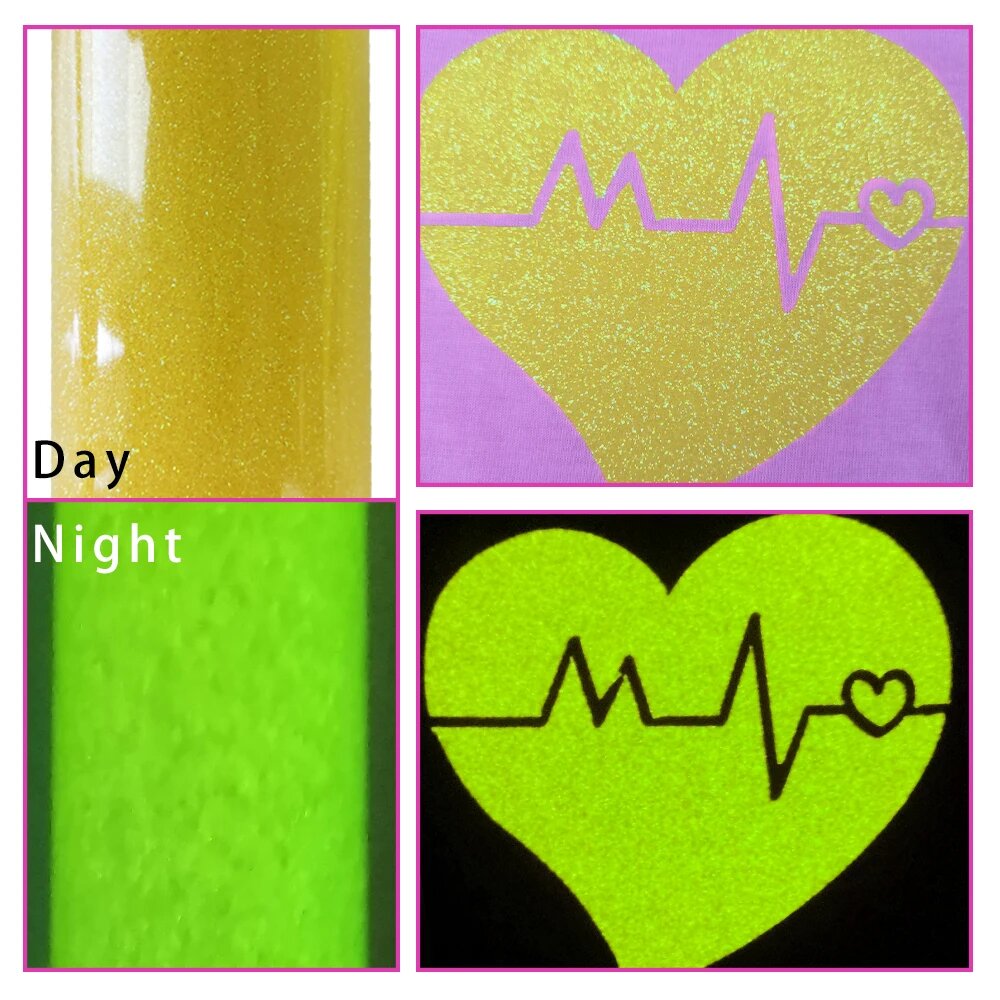 Светящаяся термотрансферная виниловая пленка 25x20 см 25CMX20CM, E055